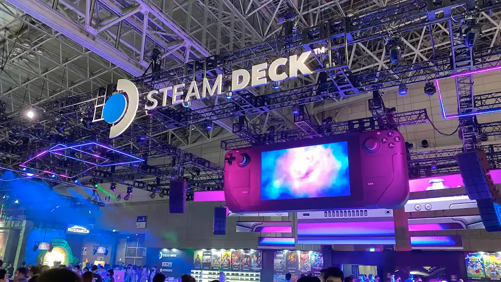 Imágenes del stand de Steam Deck en el Tokyo Game Show - HandleDeck